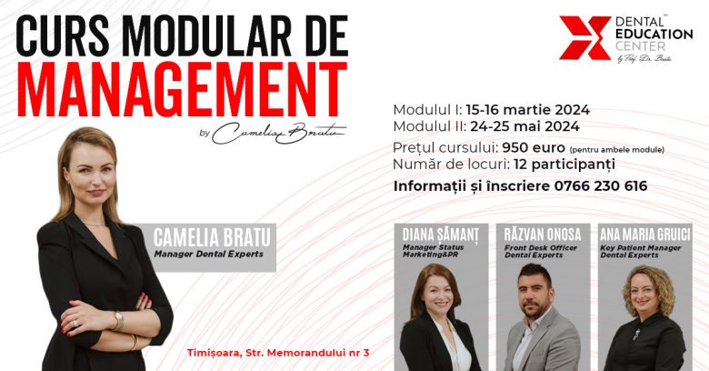 Curs management 2024 – Dental Education Center by Prof. Dr. Bratu
